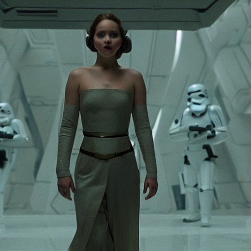 jennifer lawrence as princess leia in star wars episode 6 jabbas palace ...