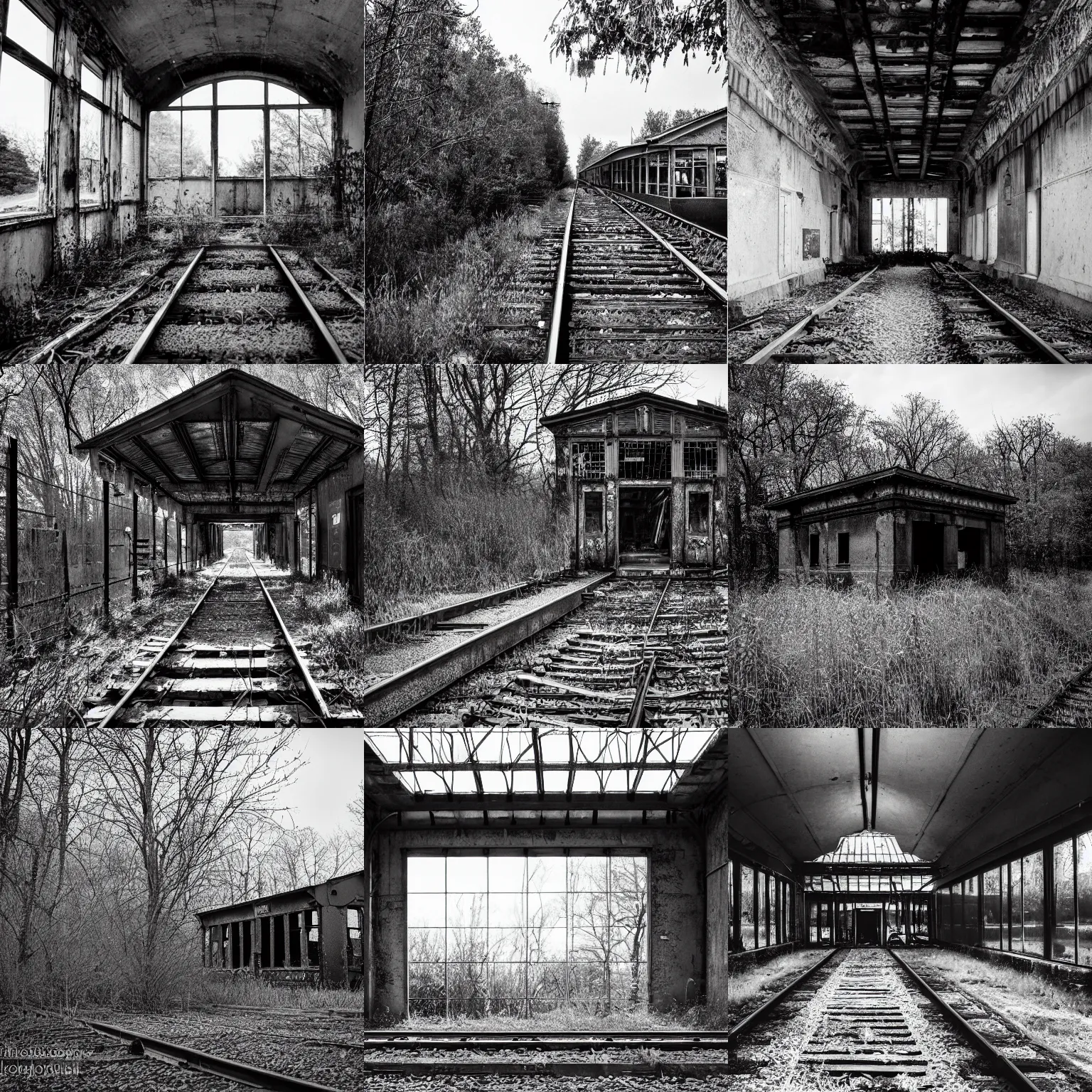 Abandoned Train Tracks Photography