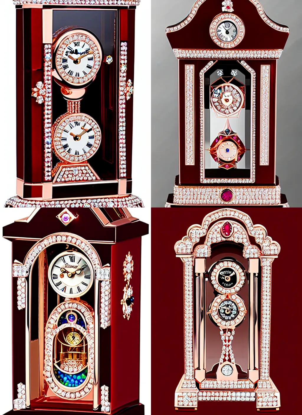Swarovski Crystal Clock