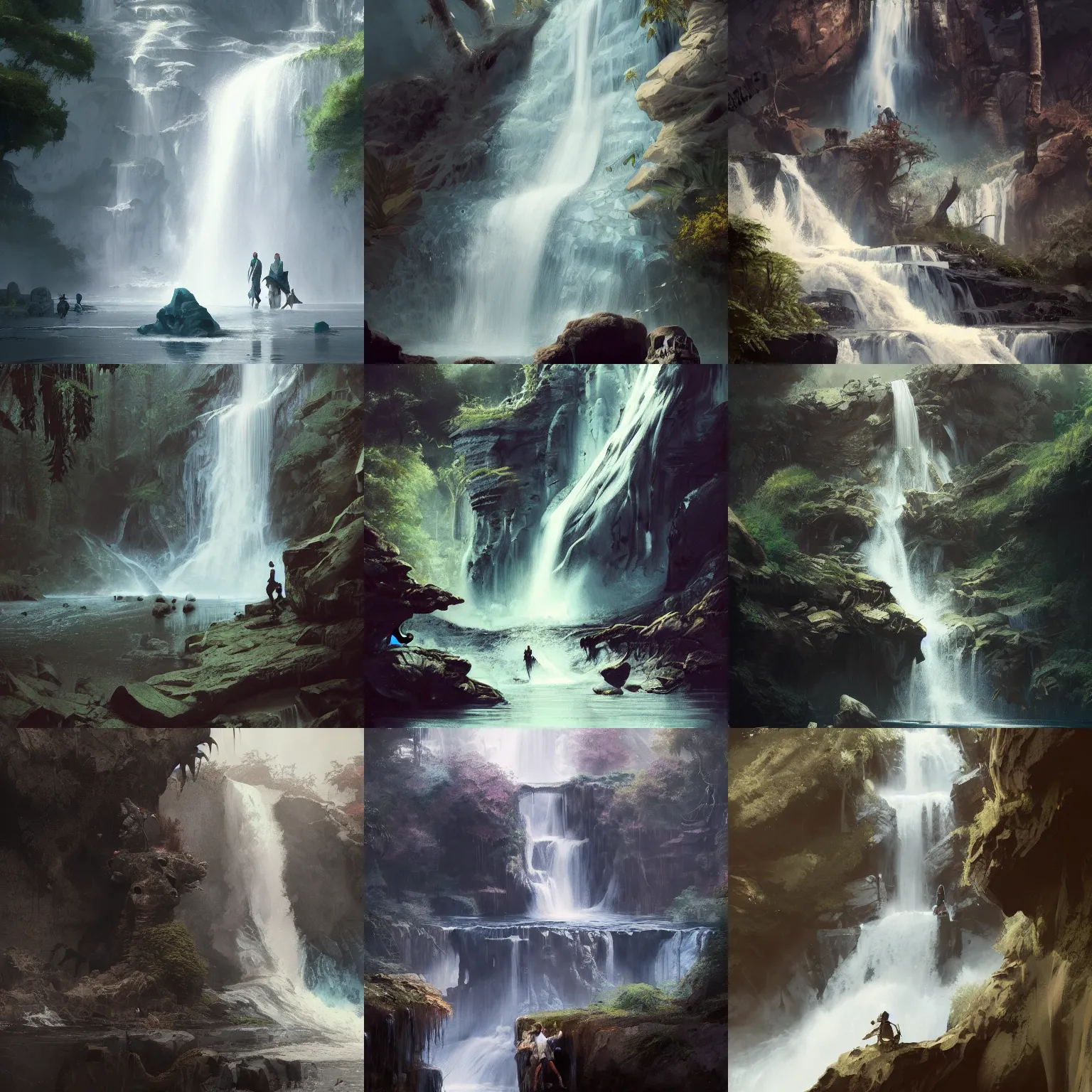 Waterfall Concept Art