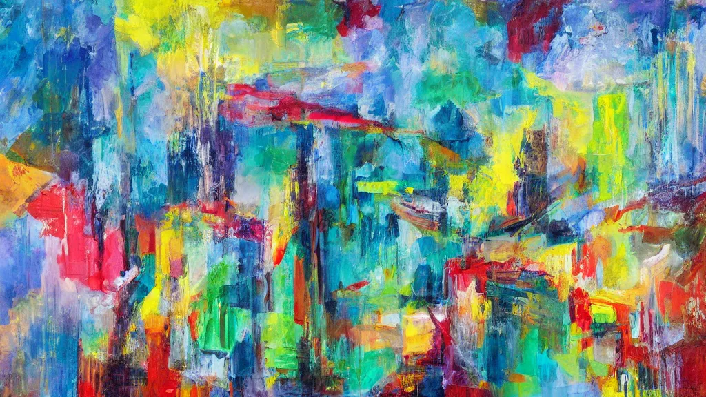 Abstract Paintings Of Churches
