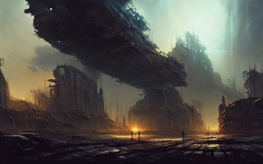 Ruined Sci Fi City