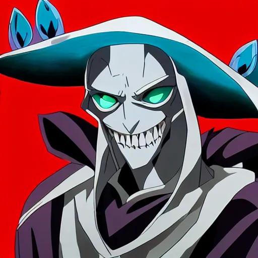 KREA - Karthus from League of Legends in anime movie, dragonballz, jojo