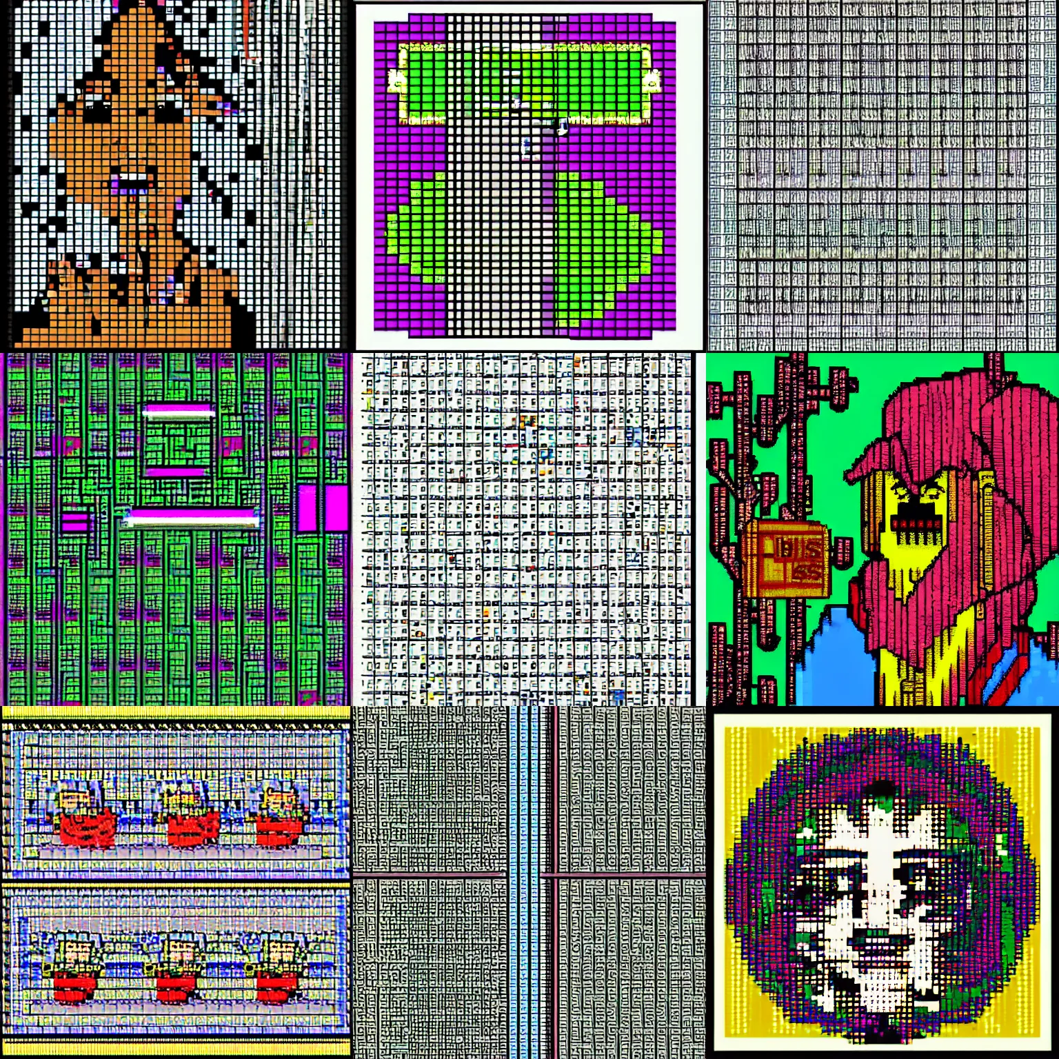 Minecraft Pixel Art Link Grid