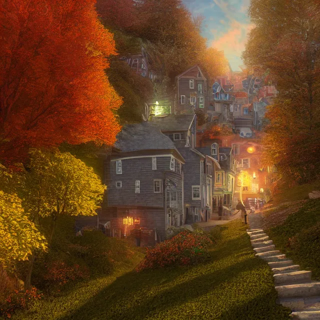 Thomas Kinkade Autumn Wallpaper