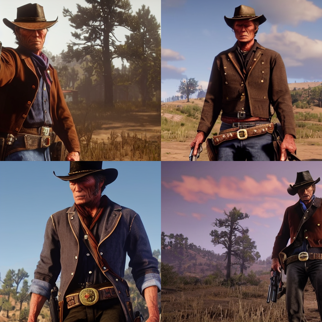 Clint Eastwood in Red Dead Redemption 2, rockstar games, gameplay,