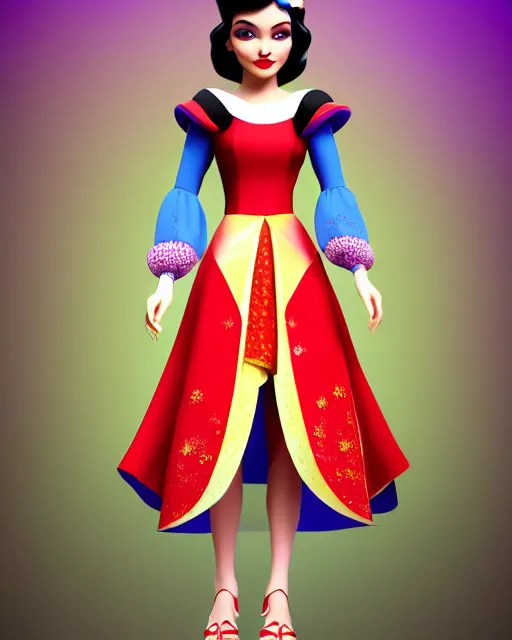 Modern Snow White Costume