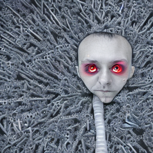 weirdest image ever created by an ai, no human ever will understand it ...