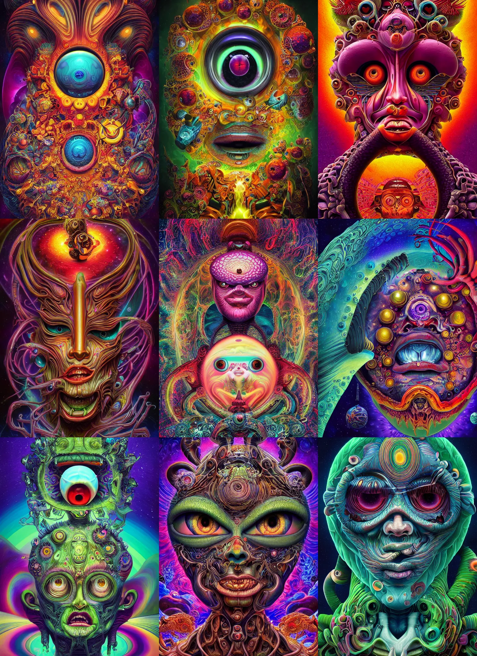 KREA - a psychodelic portrait of devil planet naoto hattori, android ...
