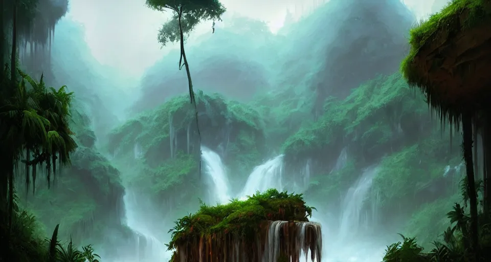 Waterfall Concept Art