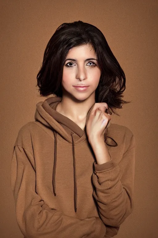 Shy Girl With Brown Hair