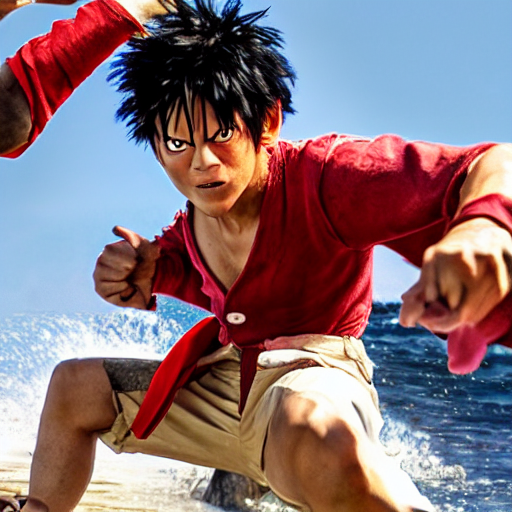 real-life luffy, a still of a fight film