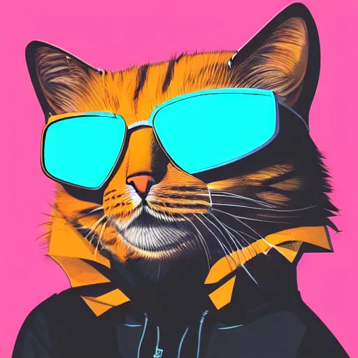 Nebula Cat With Goggles