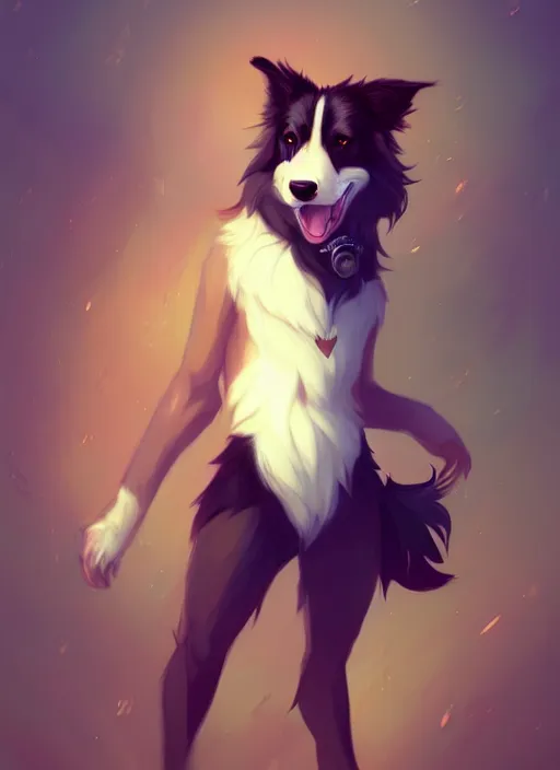 Anthro Border Collie