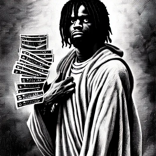 Chief Keef Black And White Drawing