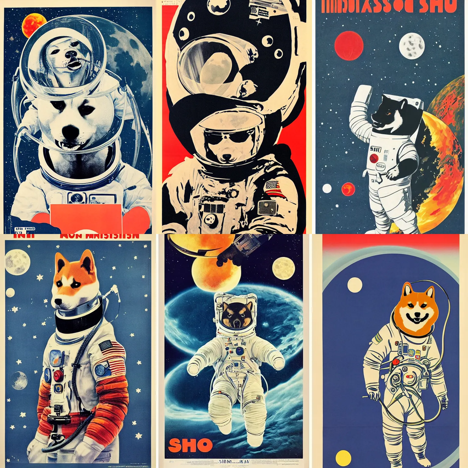 Astronaut Illustration 60s
