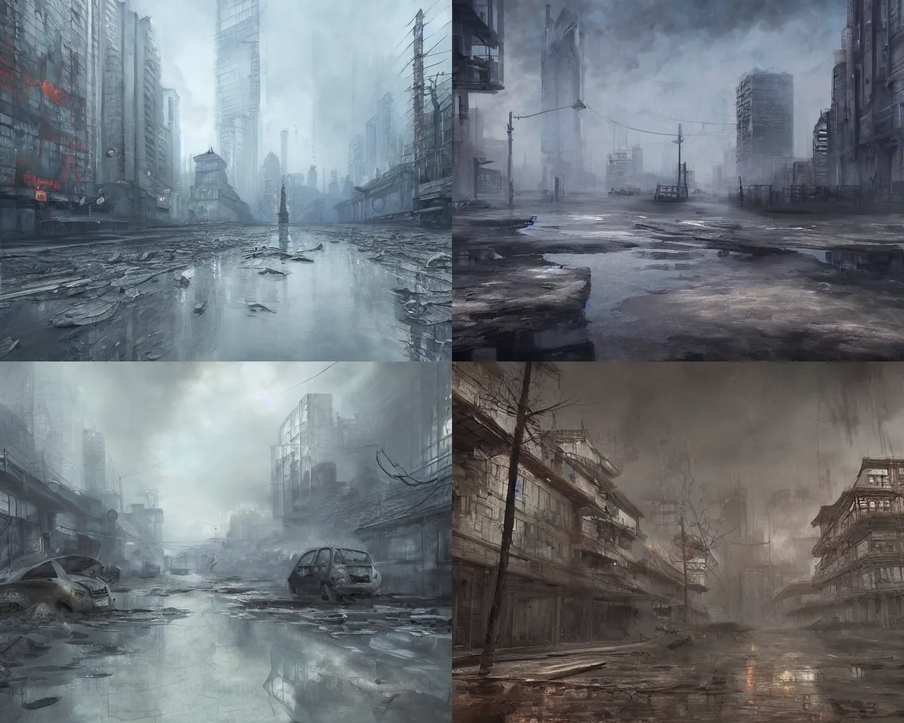 Zombie Apocalypse City Background