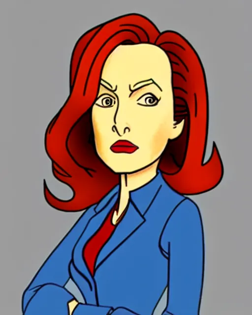 Agent Scully Cartoon