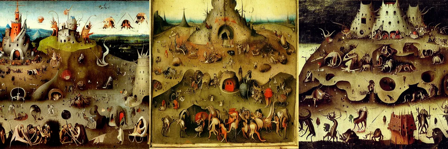 Hieronymus Bosch Demons Aufstieg Der Seligen, 1500 1504 Hieronymus