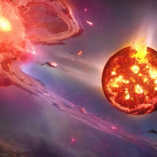 Purple Fiery Nebula
