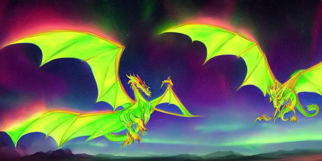 Dragons Flying In The Sky