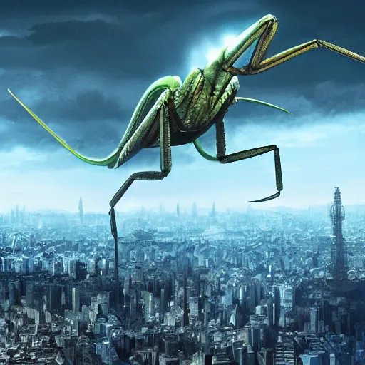Giant Praying Mantis Movie