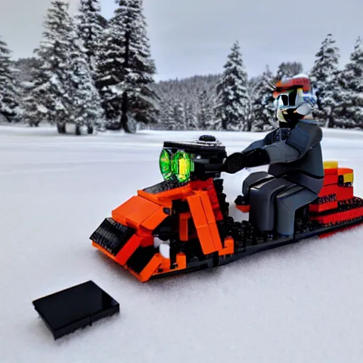 KREA - a Lego snowmobile