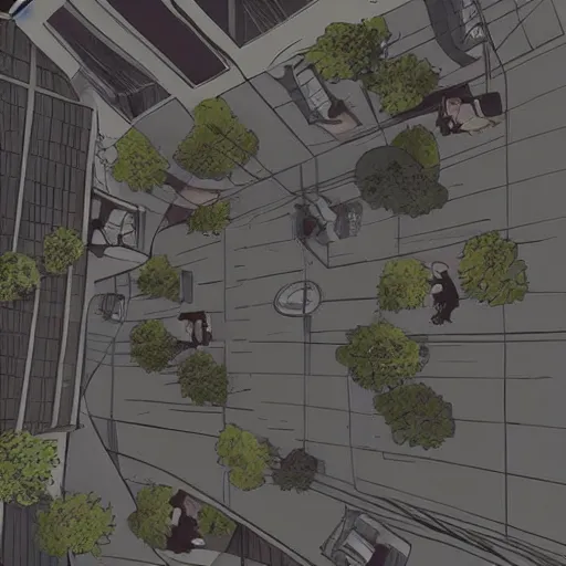 Anime Looking Down Perspective
