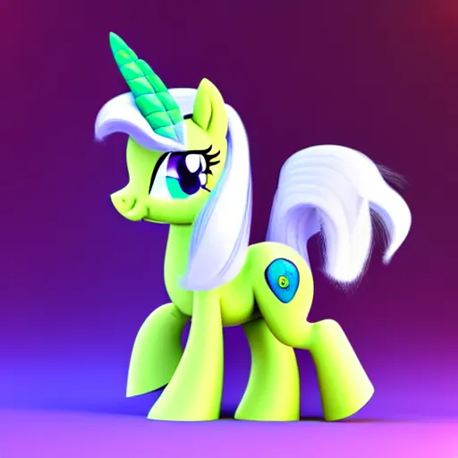 KREA - white colored stoner pony from my little pony, marijuana themed ...