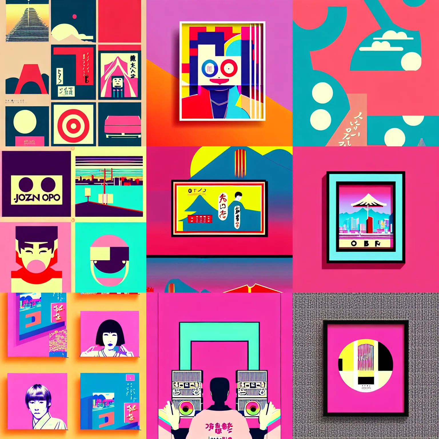 Japanese Pop Art Posters