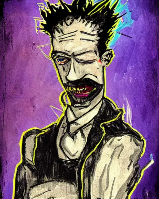 Gothic Impressionism Original Oil Painting GOTH MAN and WOMAN Dark by ...