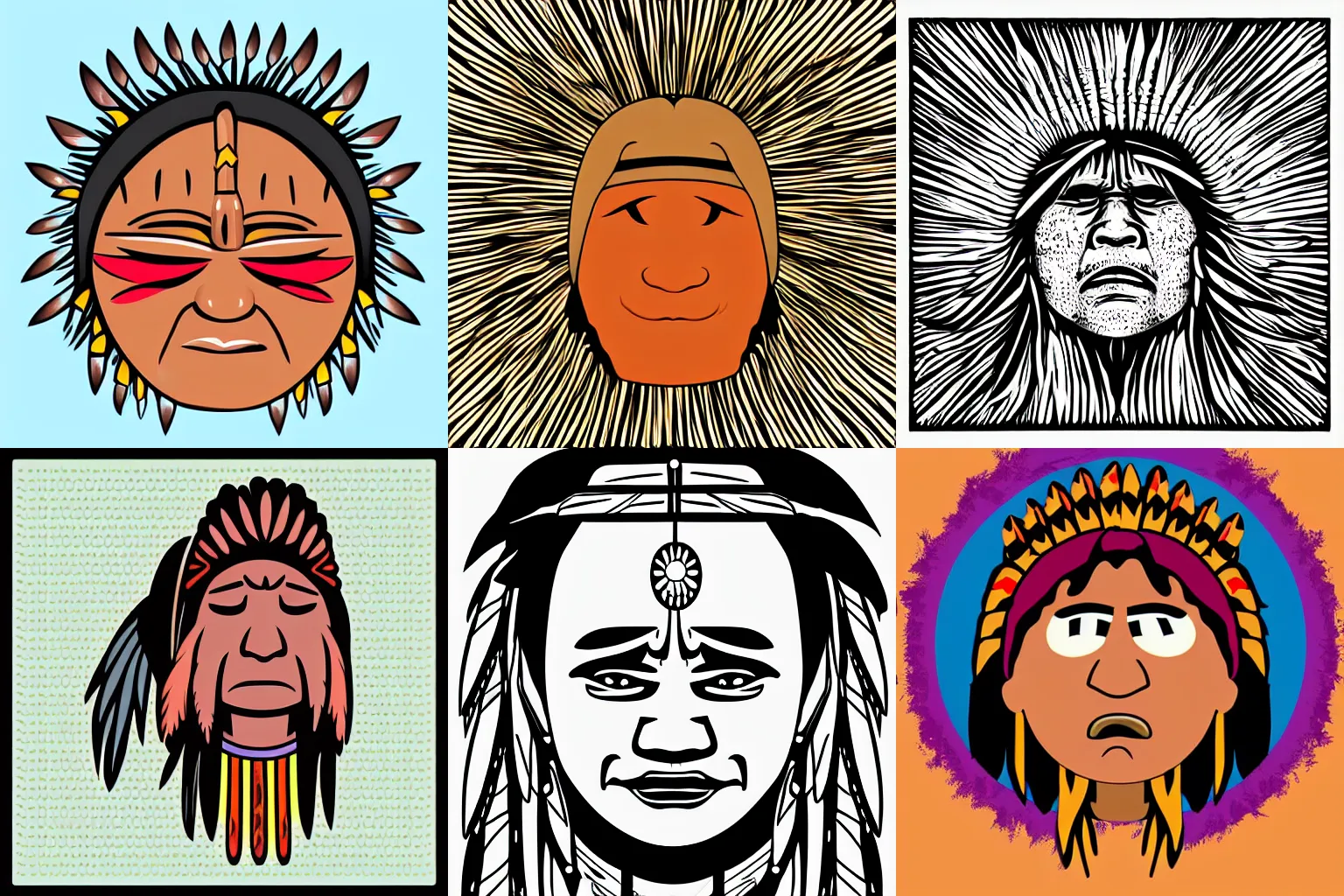 Native American Family Clipart