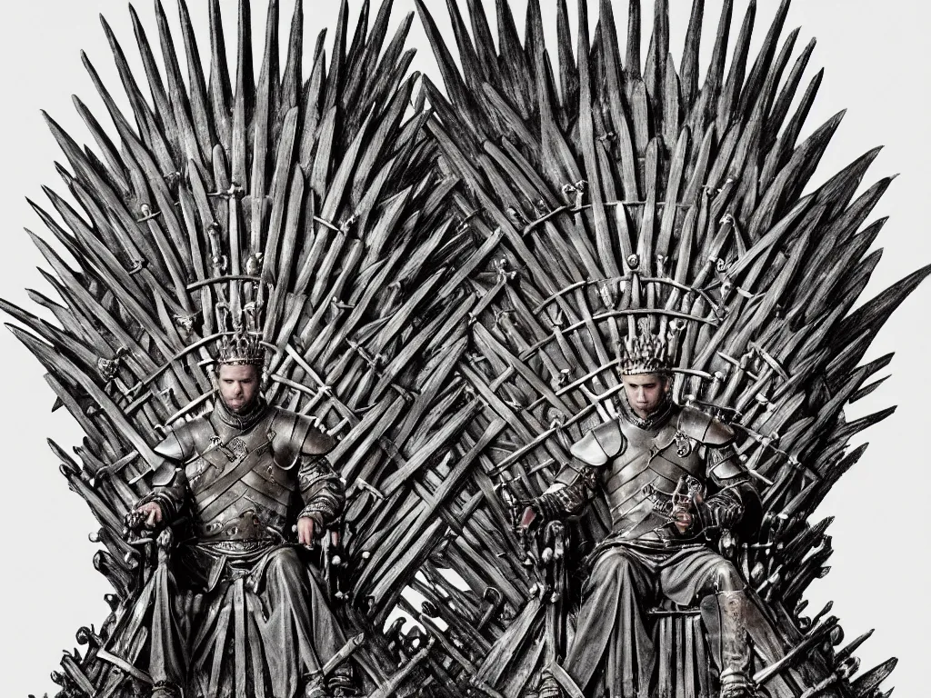 King Sitting On His Throne Drawing