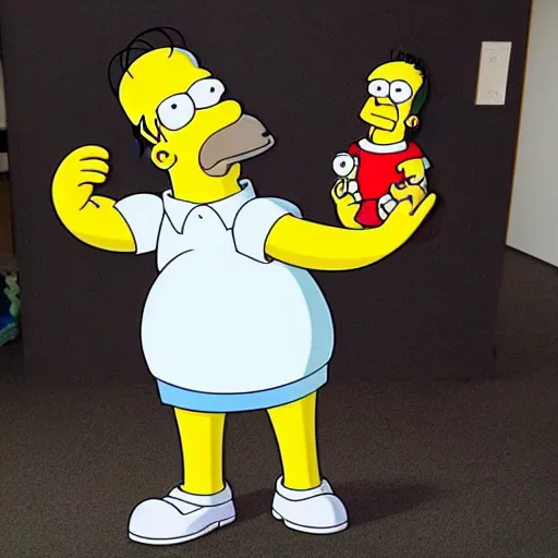 Krea Homer Simpson As A Real Human In Real Life