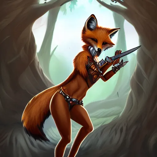 Krea Award Winning Extremely Detailed Furaffinity Fantasy Art Of A