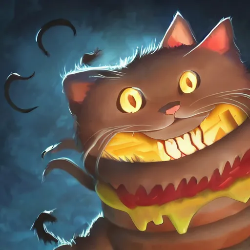 Scared Running Cat Cartoon