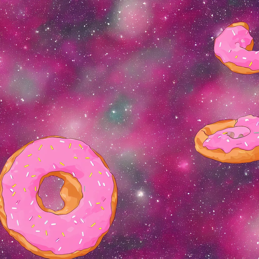 Futuristic Donut Space Station