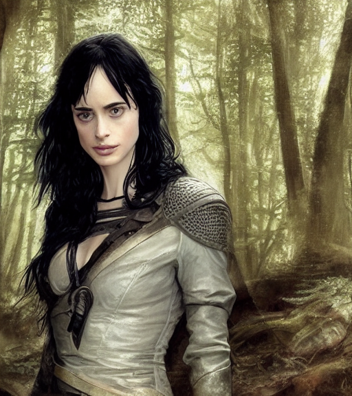 5 5 mm close up portrait photo of krysten ritter as yennefer of ...
