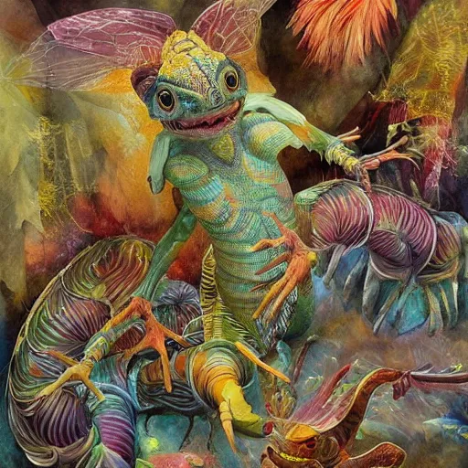 KREA - glowing 🎑 the lost society Surreal hybrid quadruped creatures ...