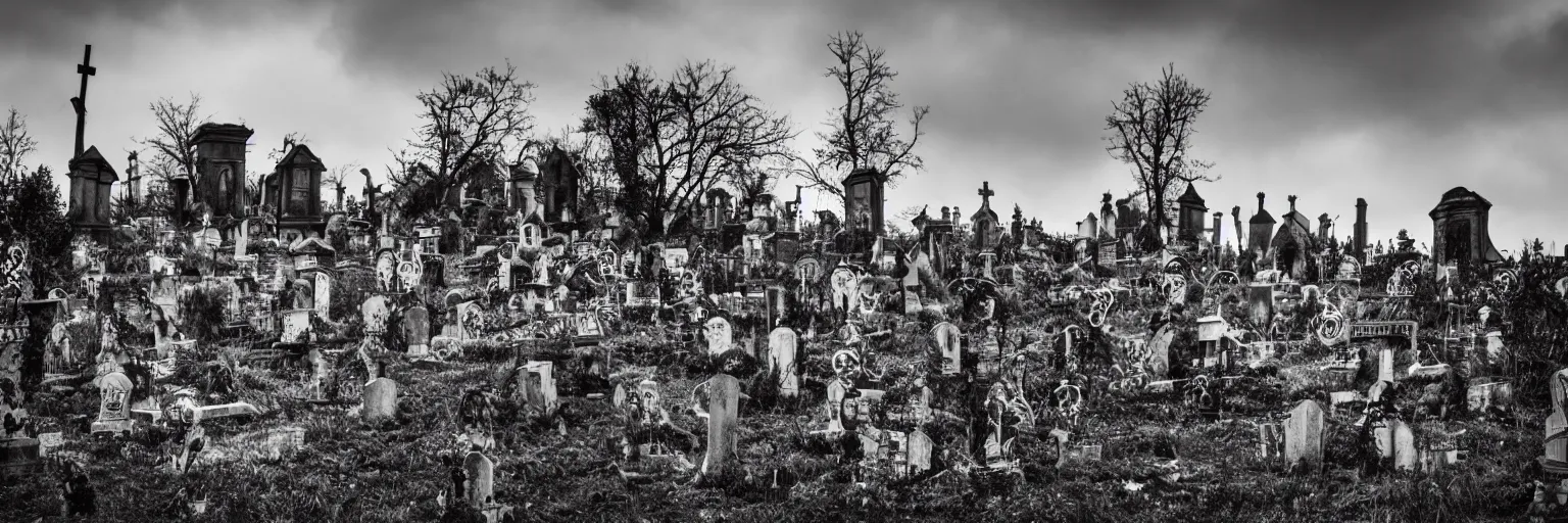 Steampunk Creepy Cemetery