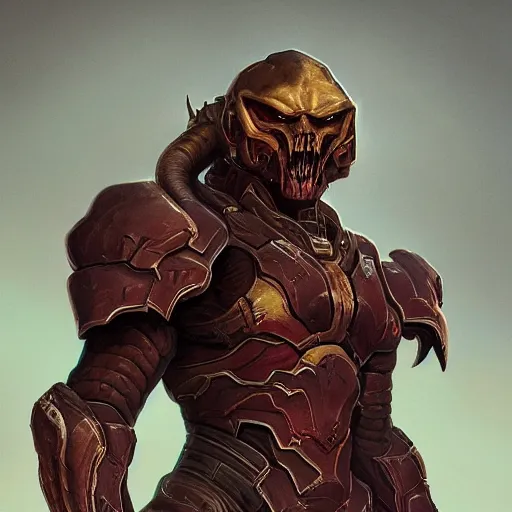 KREA - The Khan Maykr from Doom Eternal, au naturel, hyper detailed ...