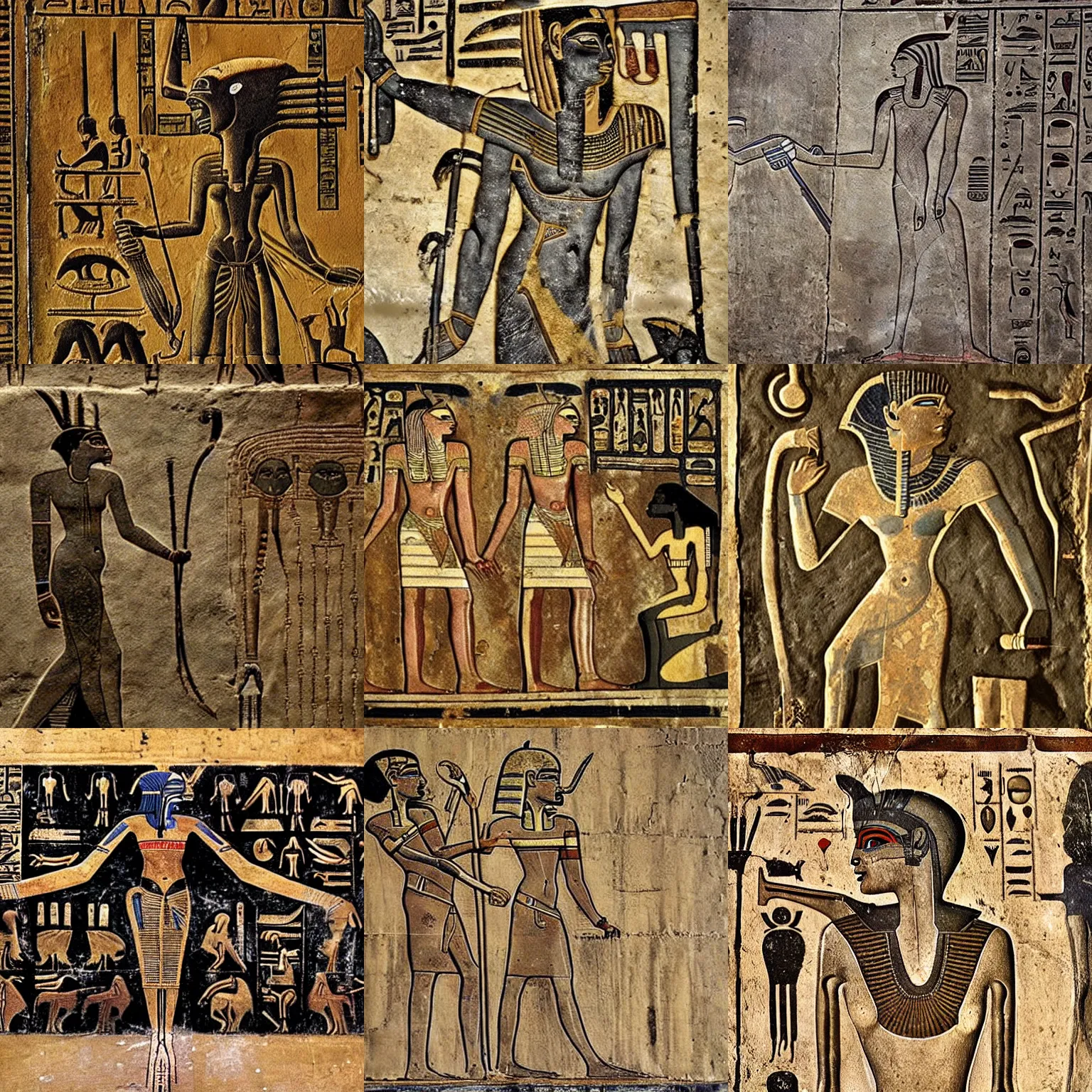 Ancient Egyptian Drawings Aliens