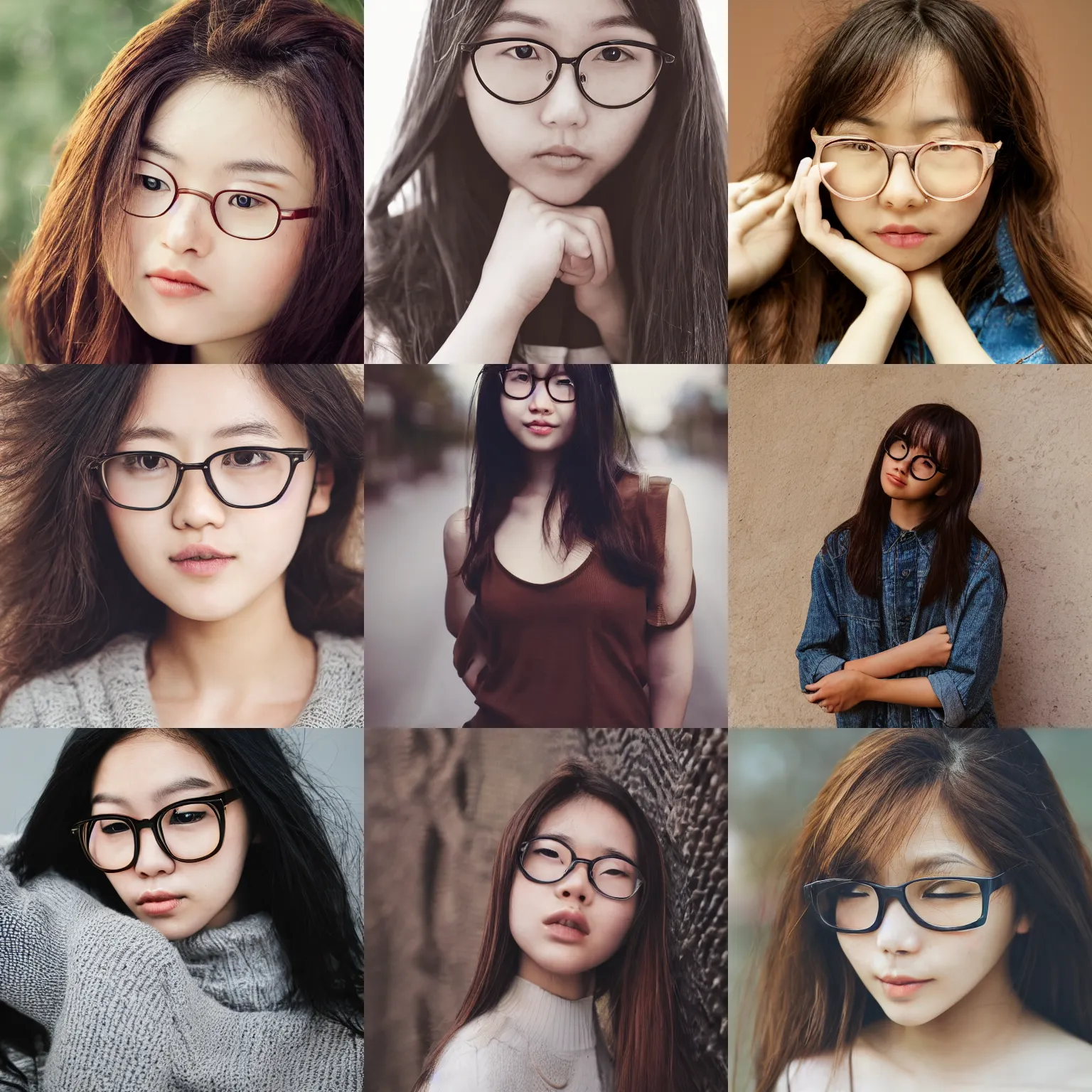 Korean Girls Fashion Style Face
