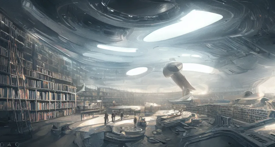 Beautiful Space Station Concept Art