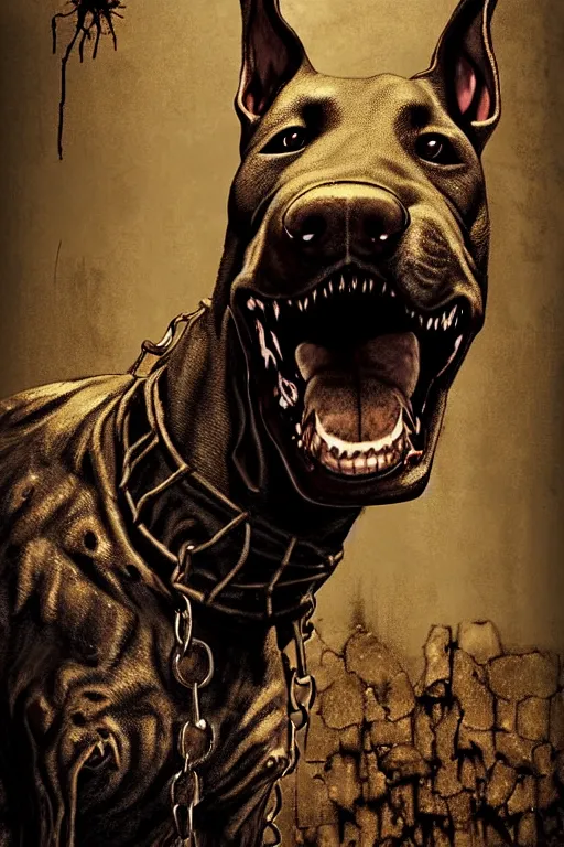 Zombie Doberman Resident Evil