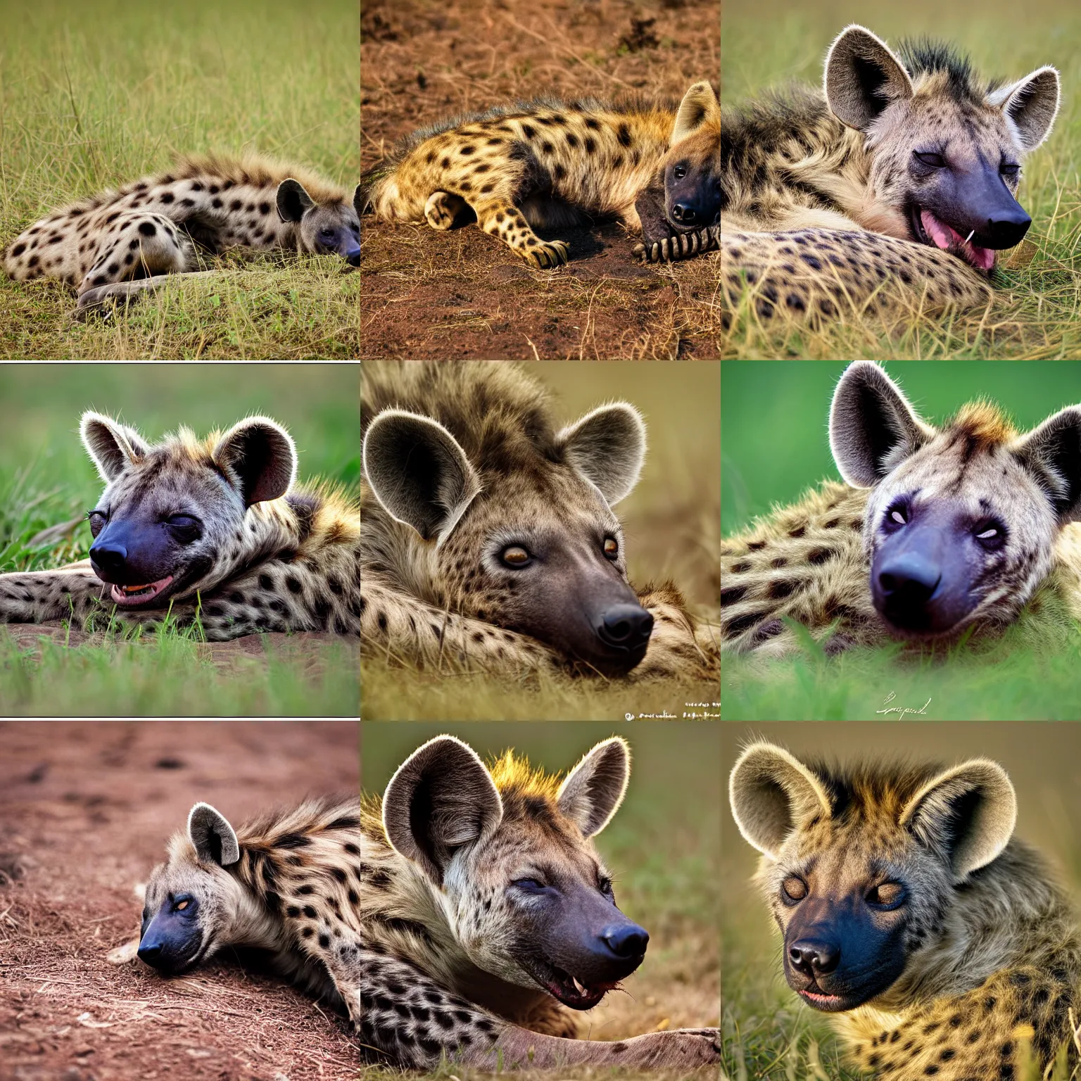 Picture Hyena In Savannah