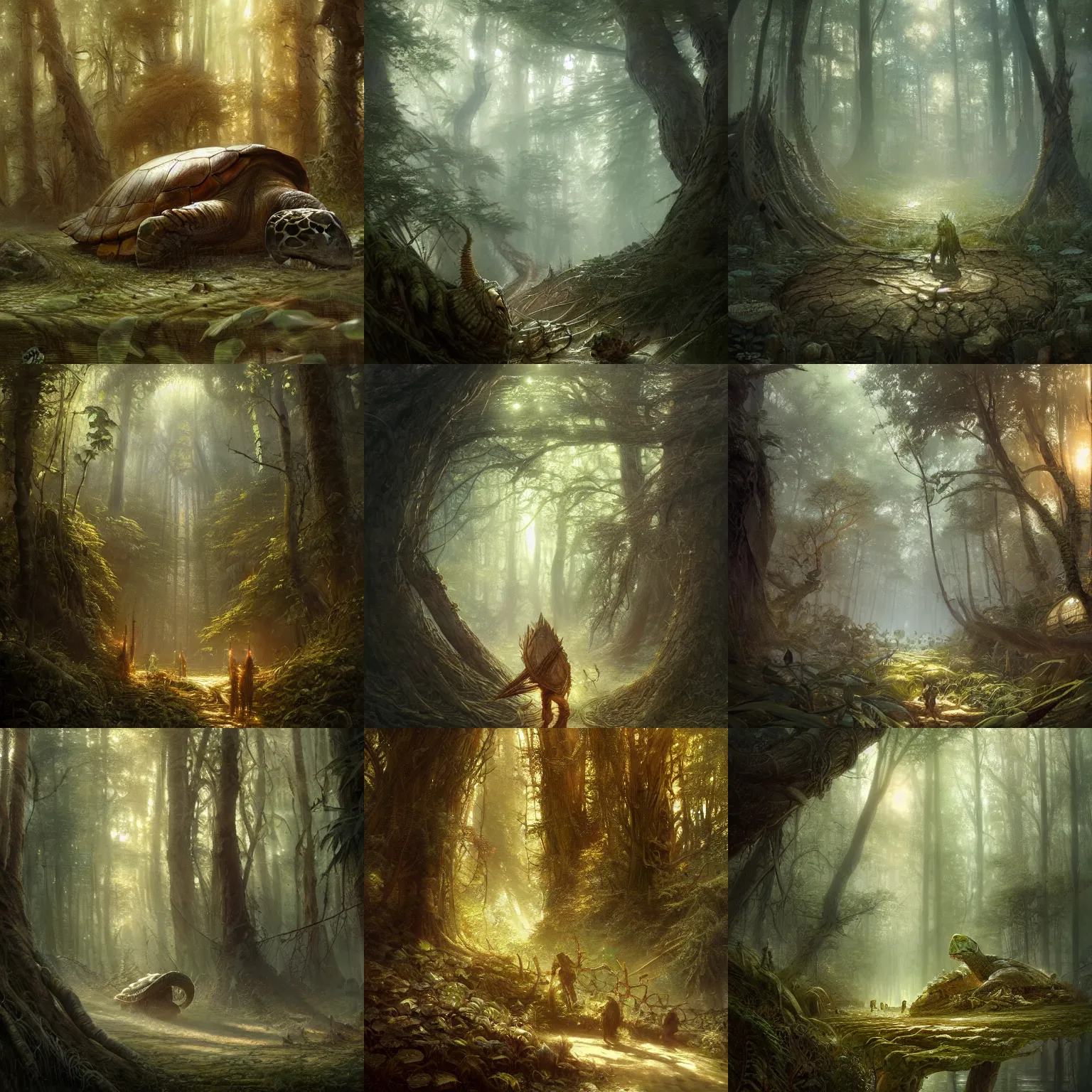 Tangled Concept Art Forest