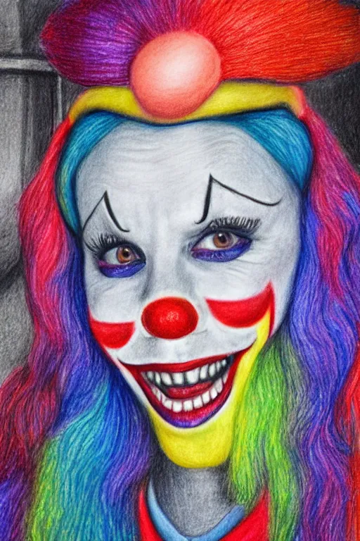 Happy Clown Drawings In Pencil