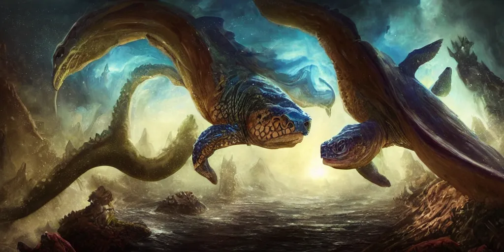 Giant Turtle Island Mythology