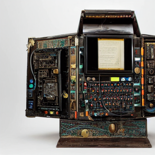 ancient computer, the last cyber artifact, ornate, cyber, sold at ...